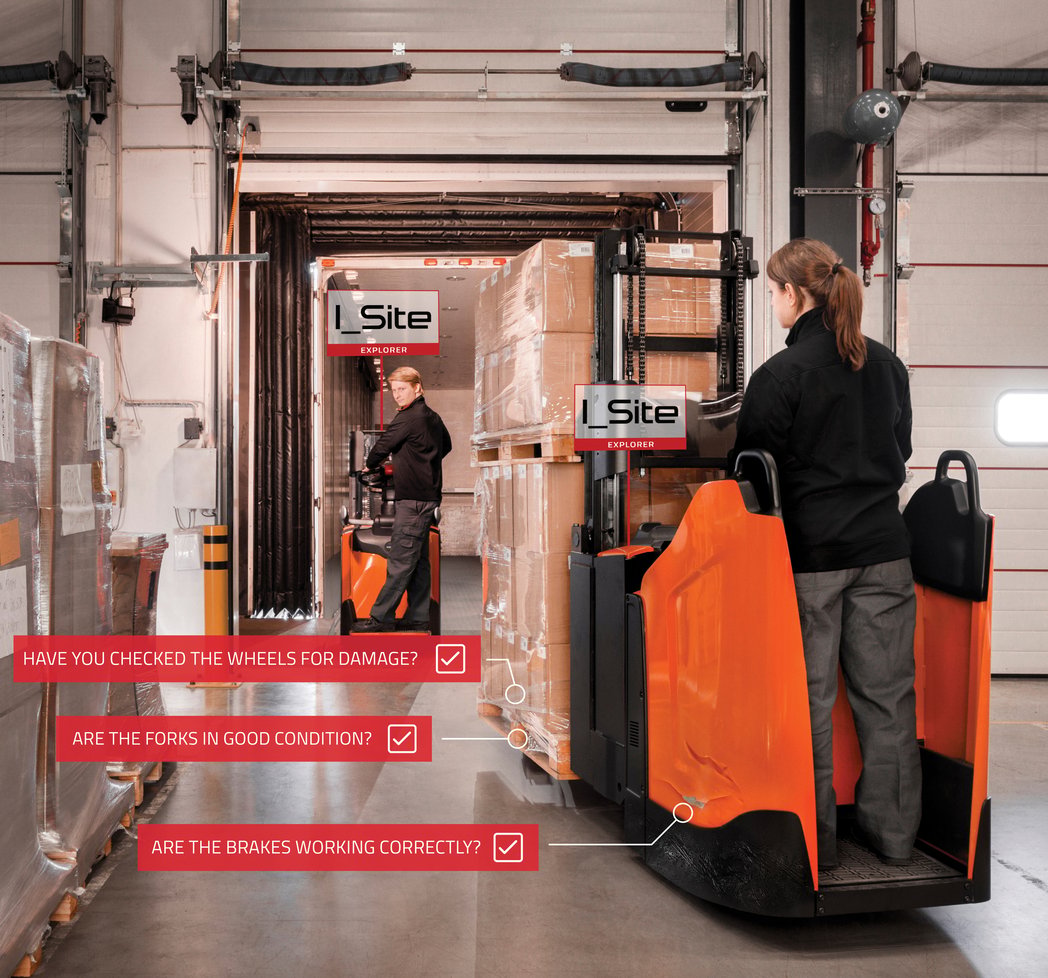 Forklift inspection with I_Site pre-op check for better safety & compliance